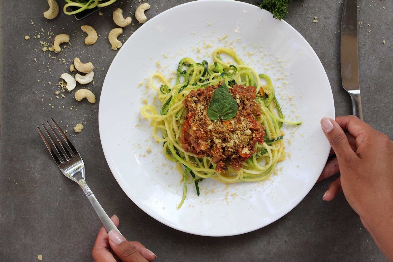 Paleo-Friendly Zucchini Noodles Recipe with Homemade Bison Marinara ... Paleo-Friendly Zucchini Noodles Recipe with Homemade Bison Marinara ...